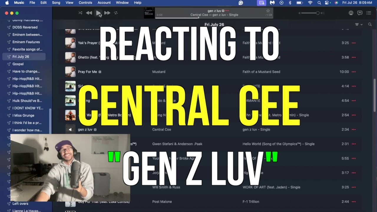 Central Cee - "Gen Z Luv" REACTION! Will I Find Love on IG? - YouTube