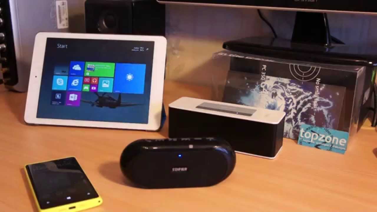 Mobili bluetooth audio sistema: Edifier MP211 ir Microlab MD-215 - YouTube