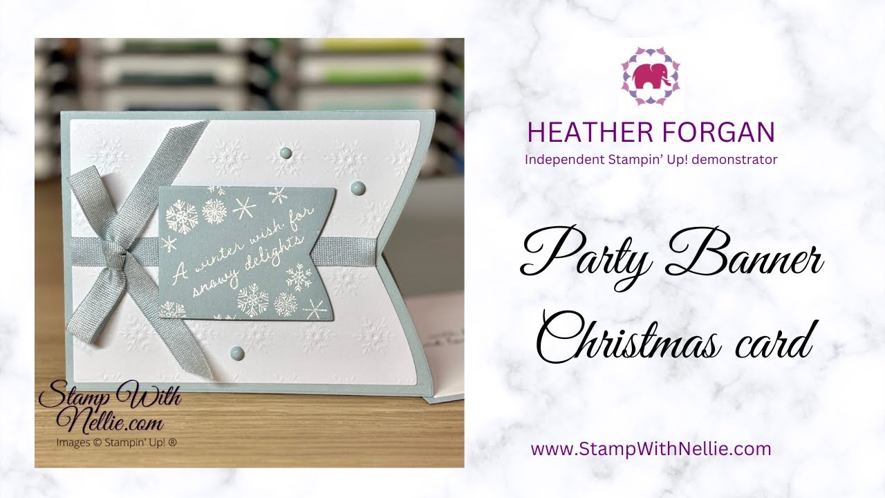 Let's use Stampin' Up! Party Banner dies to make an usually shaped ...