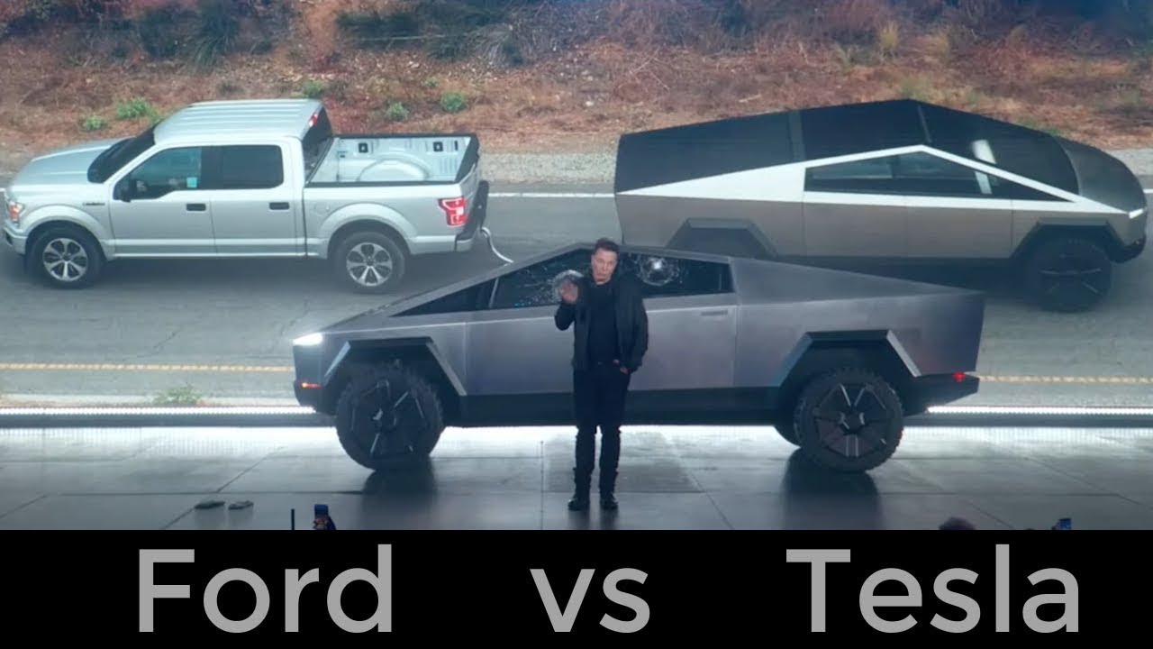 Tesla Cybertruck vs Ford F150 - YouTube