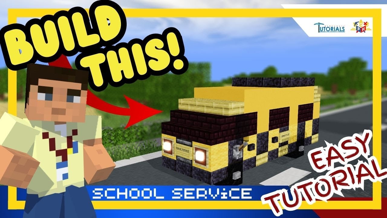How to Build a Car in Minecraft School Service 🚗| Easy Tutorial for ...