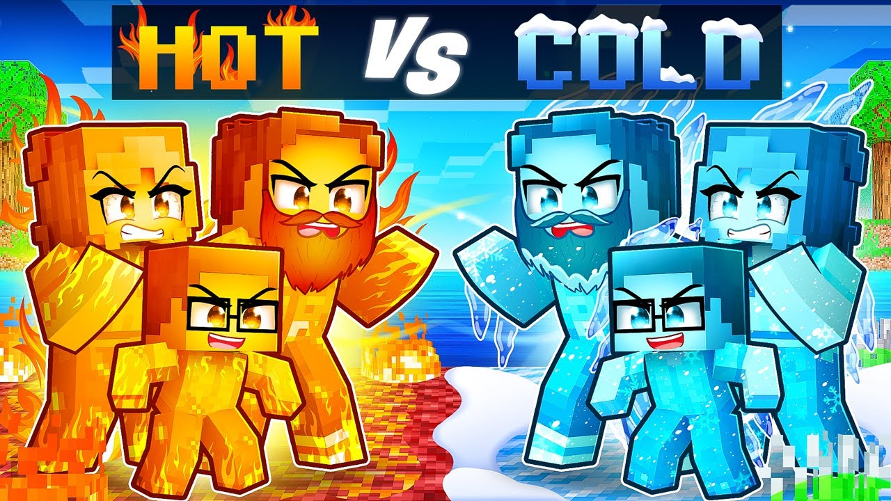 HOT Family vs COLD Family In Minecraft! - YouTube