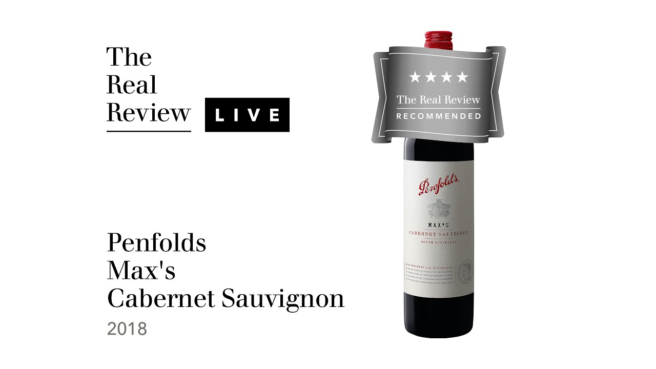The Real Review: Penfolds Max's Cabernet Sauvignon 2018 - YouTube