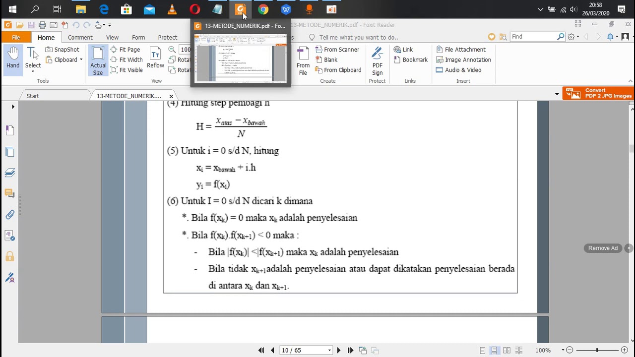 Metode Tabel (Persamaan Non Linear) - YouTube
