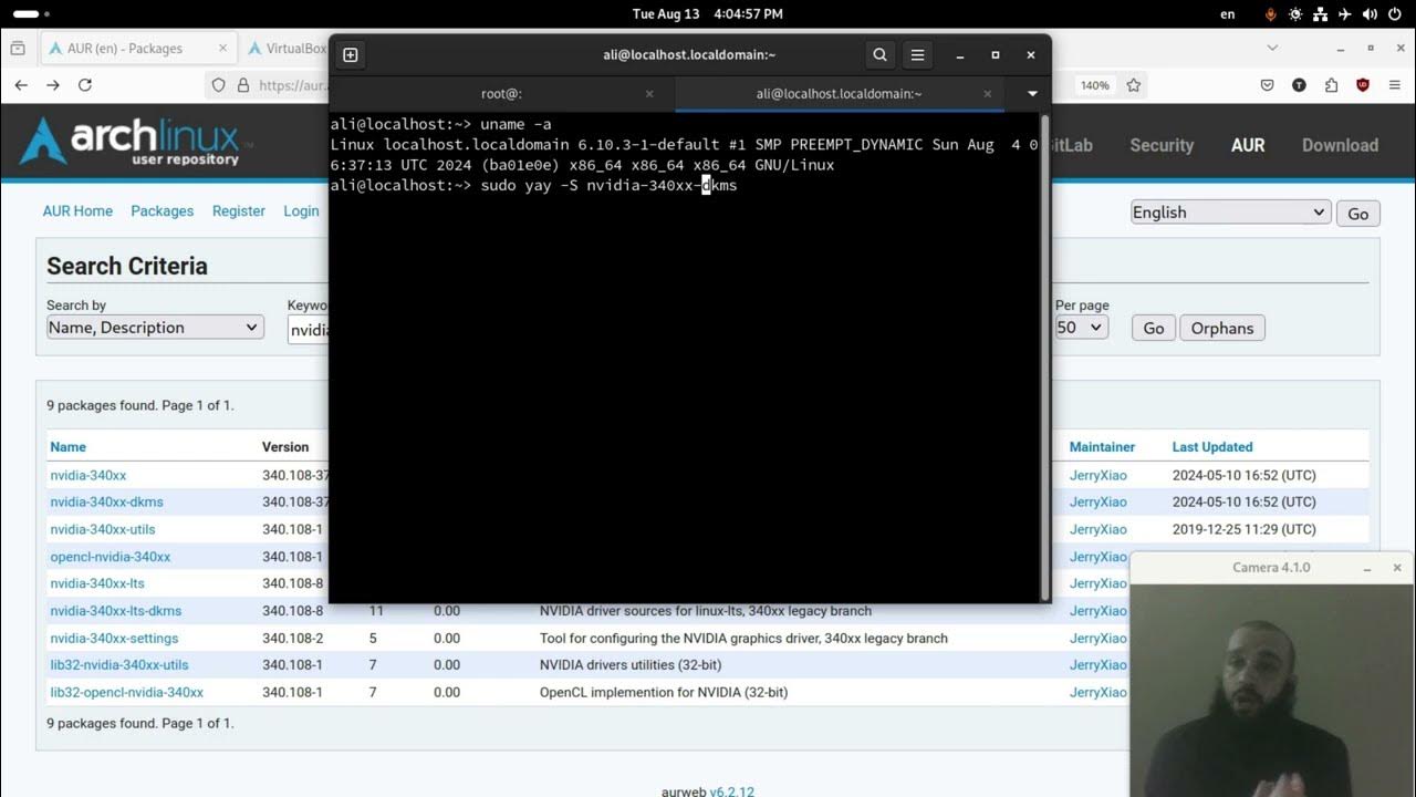 Which package to choose when installing nvidia proprietary driver on Arch Linux - YouTube