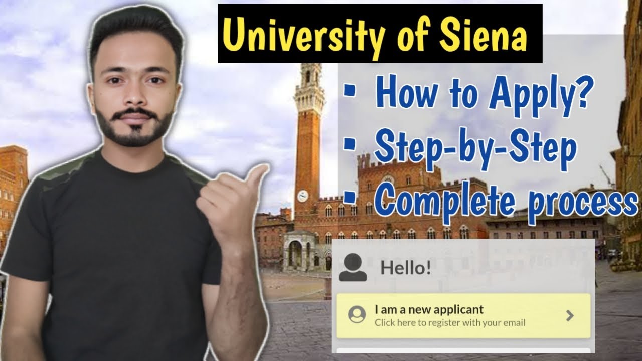 Siena University - How to apply | Italy 2023 intake | - YouTube