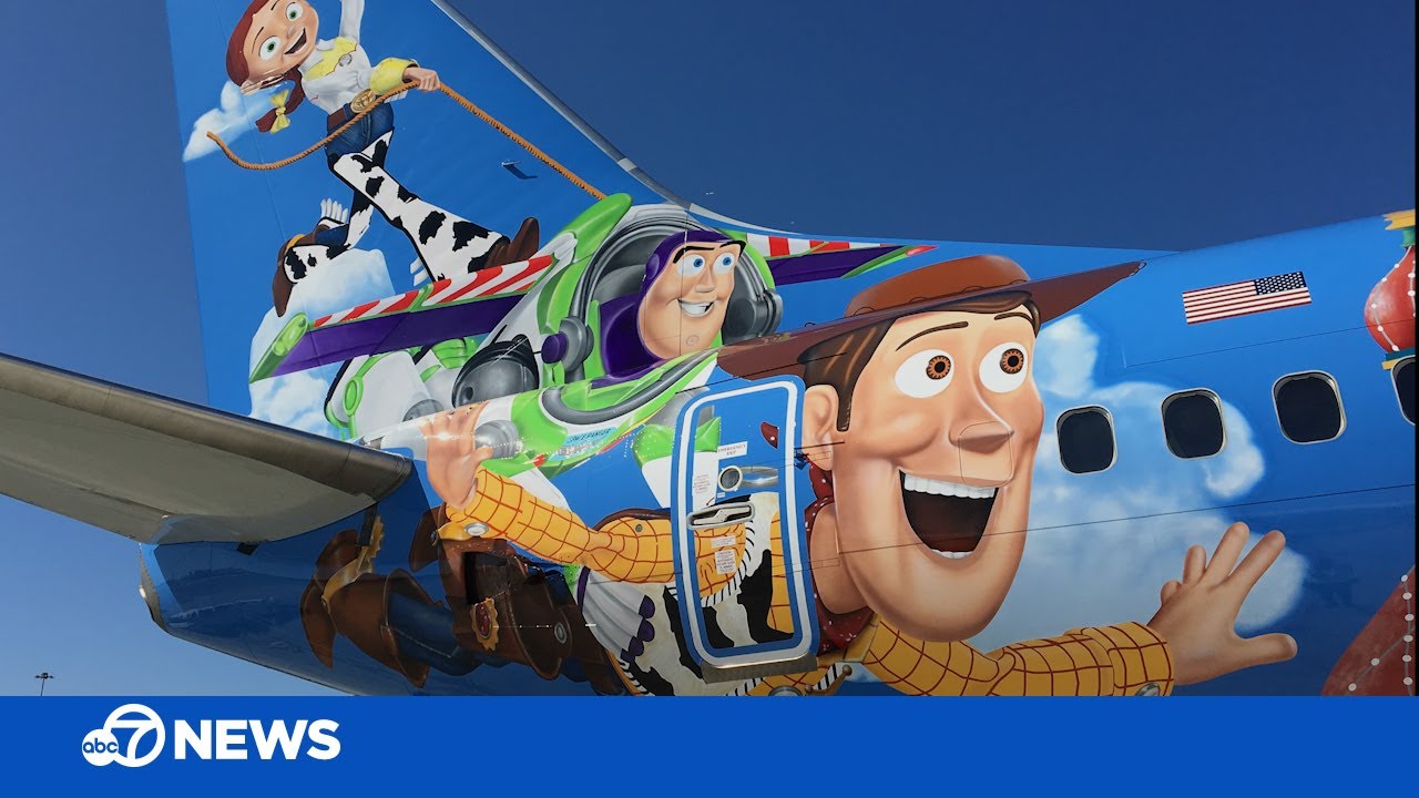Disney, Pixar-themed Alaska Airlines plane arrives in San Francisco ...