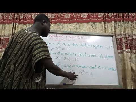 A must watch Video on Algebra by Yaw Osei-Boadu - YouTube