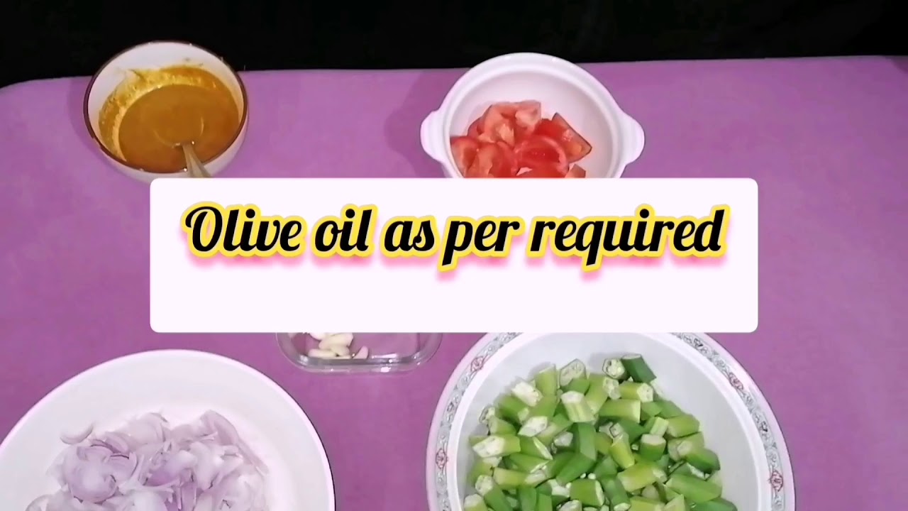 Bindi fry with dry fish - YouTube