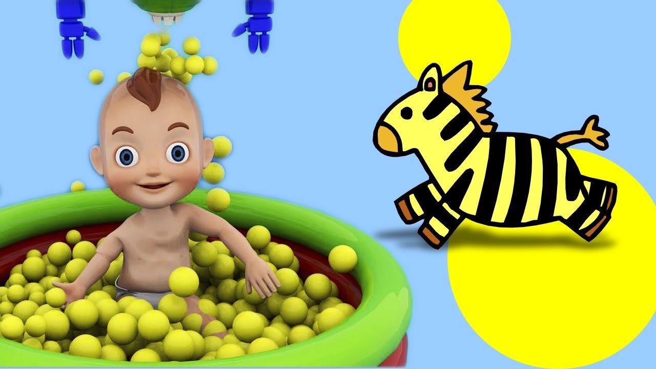 Learn Colors The Ball Pit Show - Funny Colors Learning for Kids with 3D ...