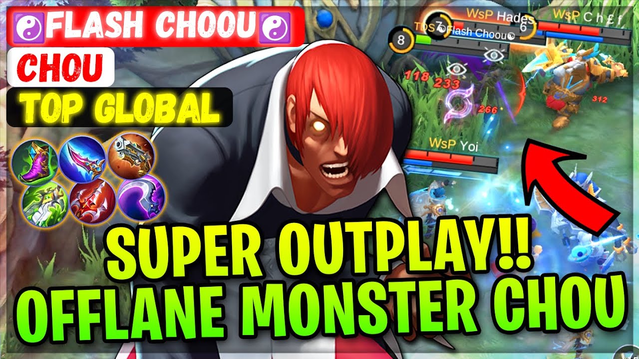 Super Outplay !! Monster Offlane Chou [ Top Global Chou ] ☯Flash Choou☯ ...