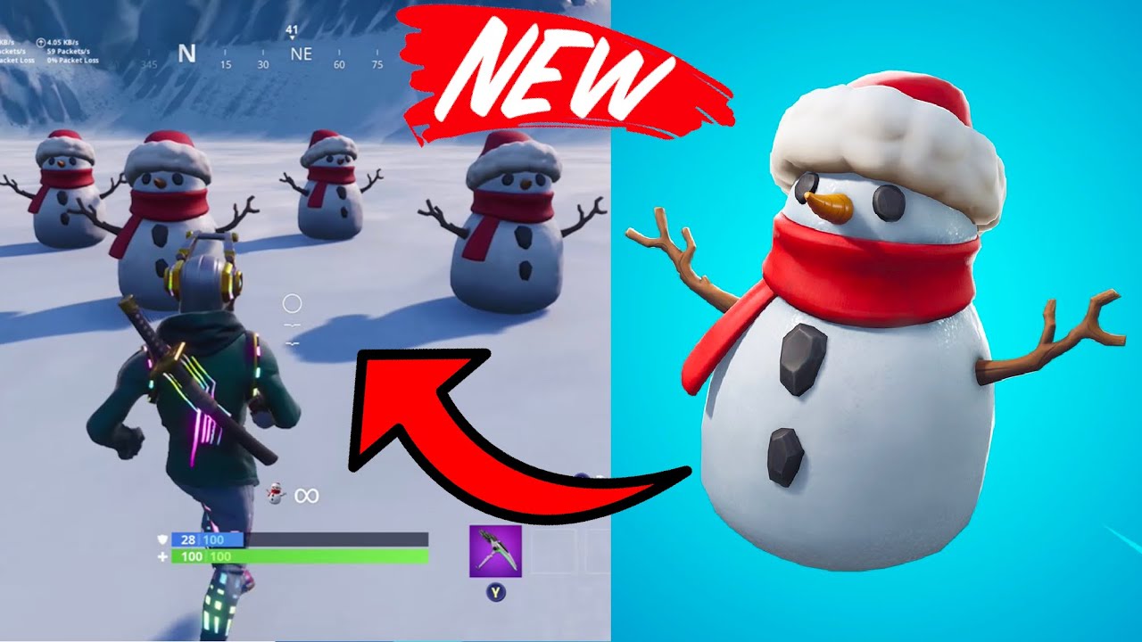 So They Added A Snowman To Fortnite! - YouTube