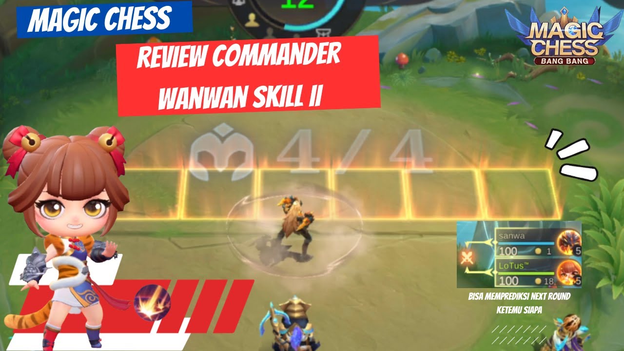 MAGIC CHESS NEW COMMANDER UPCOMING | COMMANDER WAN WAN SKILL 2 BISA ...