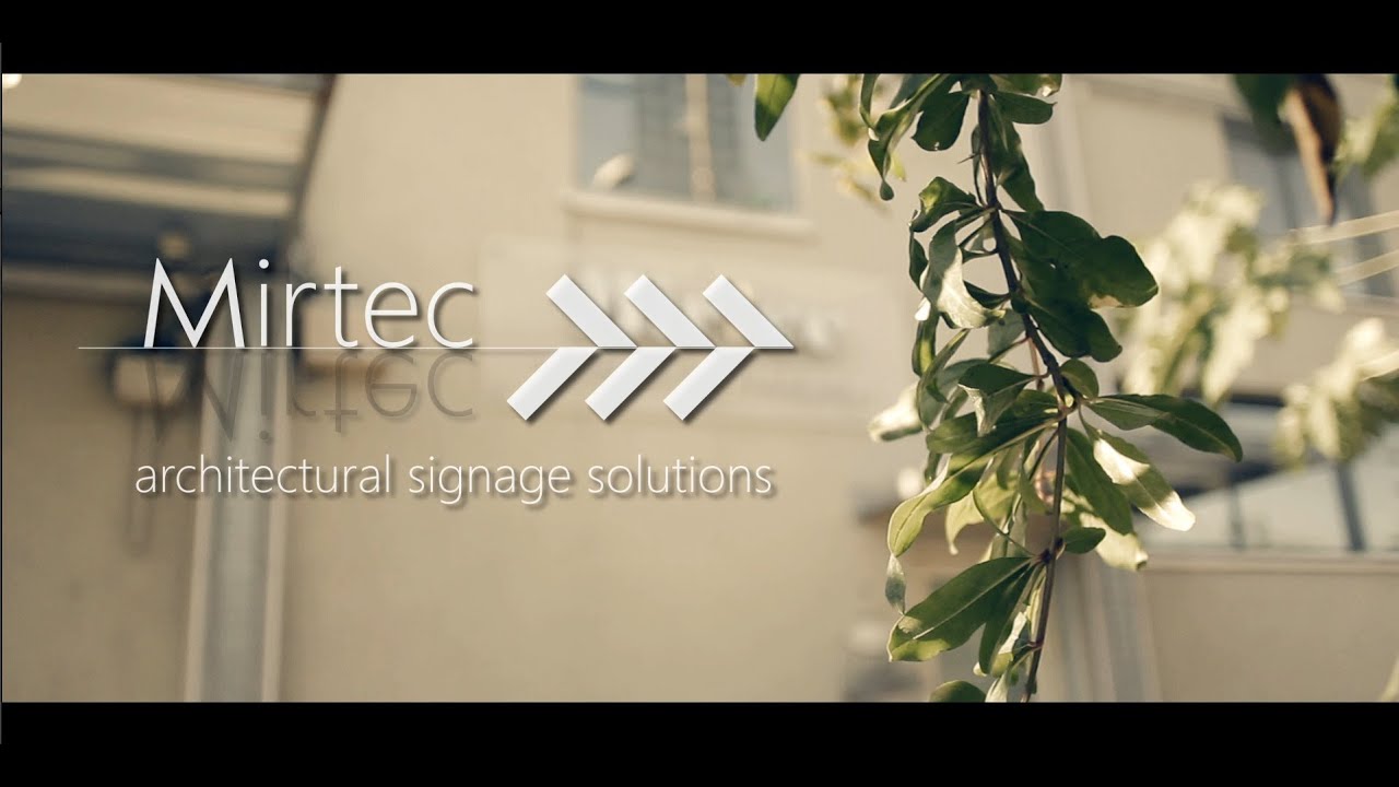 Mirtec Architectural signage solutions company - arteffect.co.il - YouTube