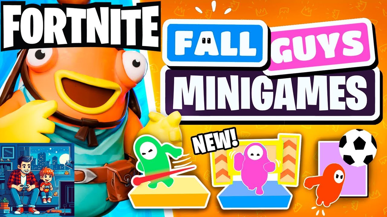 Fortnite for Kids - Fall Guys Minigames - YouTube