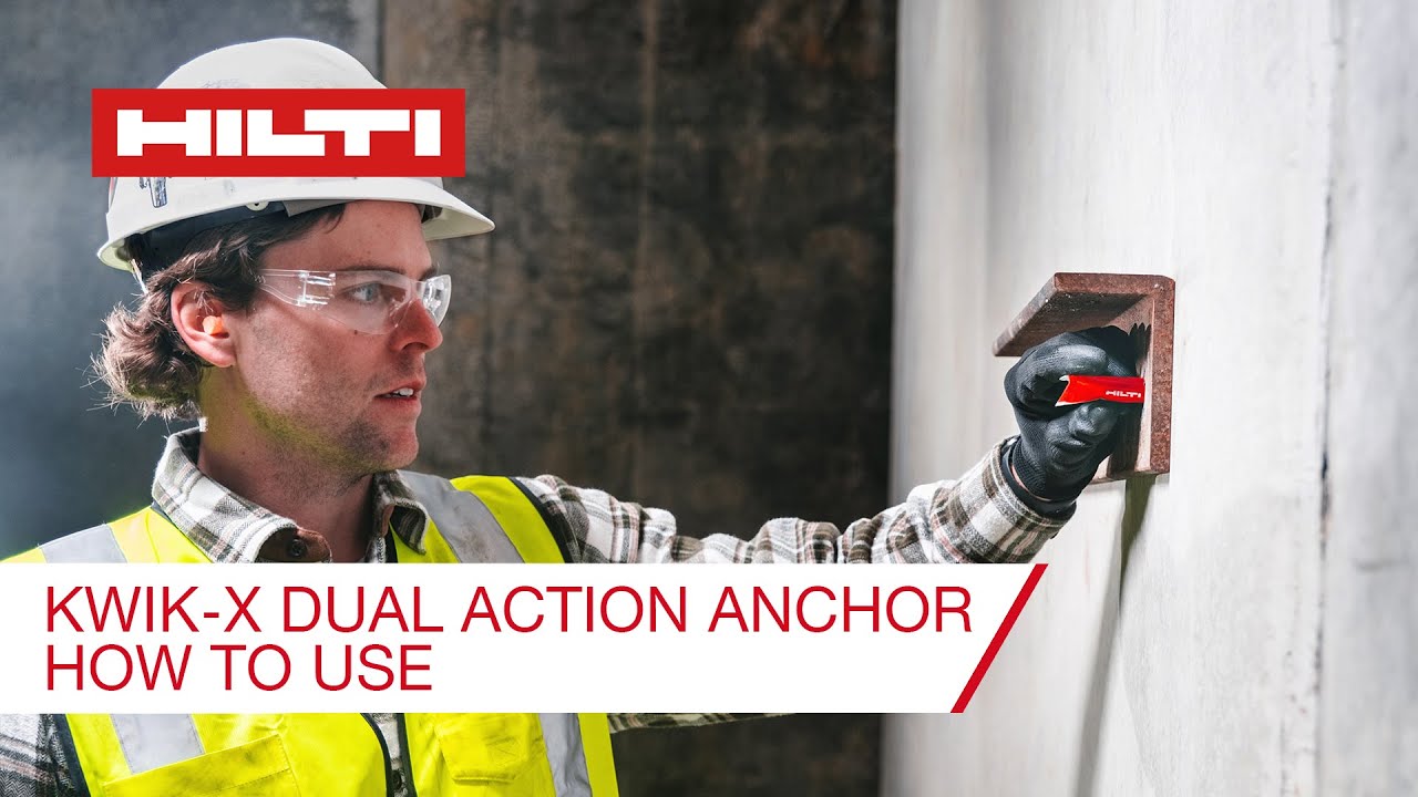 Hilti Kwik-X Dual Action Anchor - How To Use - YouTube