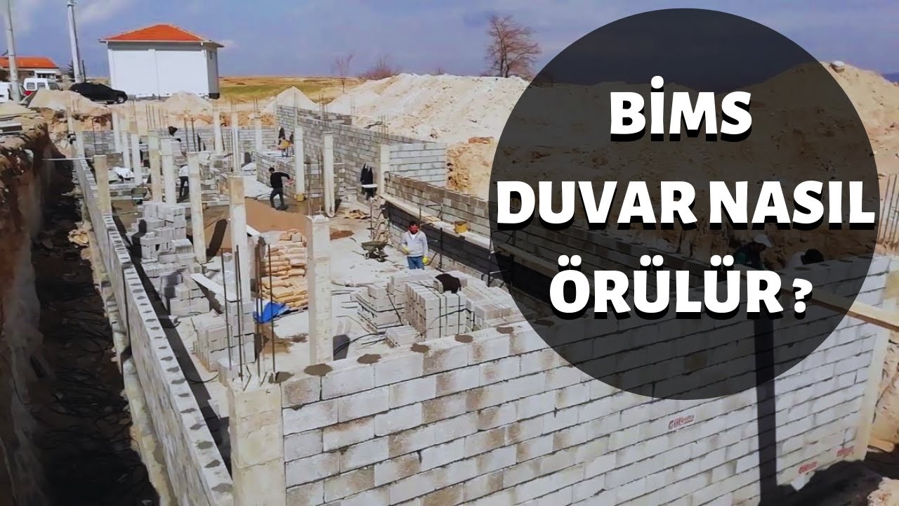 Bims İle Duvar Örmek | Yığma Yapı Bodrum Katı - YouTube