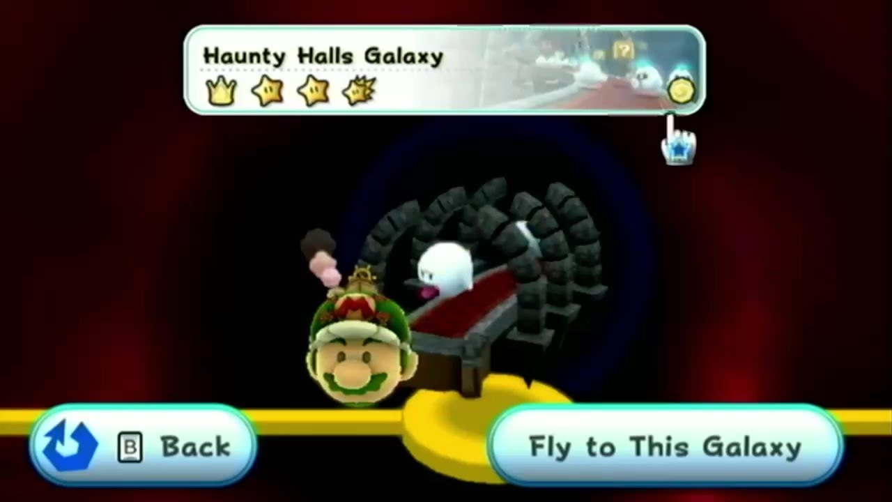 Haunty Halls Galaxy [SMG2: Cosmos Collapse] - YouTube