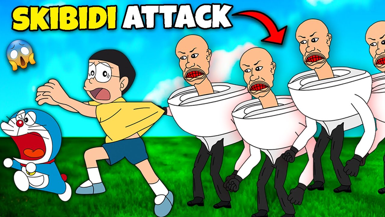 Doraemon And Nobita Kill Skibidi Toilet In GTA V 😱 || 🤣Funny Game - YouTube