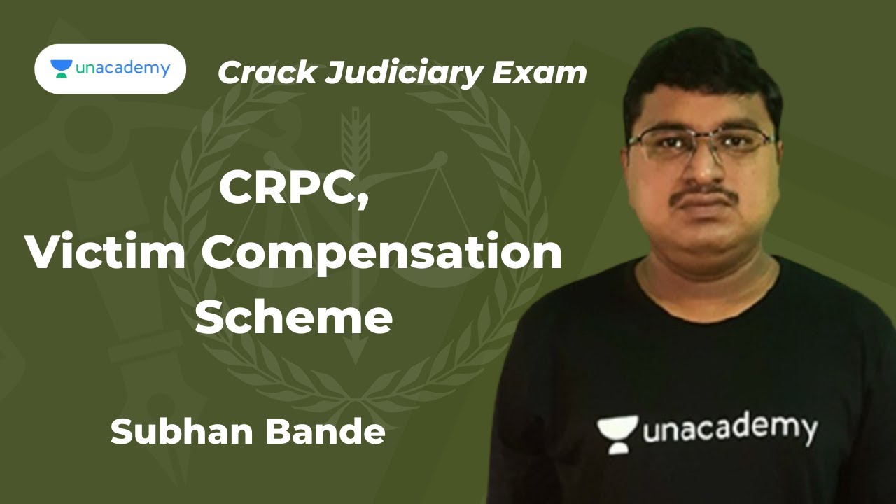 CRPC | Victim Compensation Scheme | Subhan Bande | PCSJ | Unacademy ...