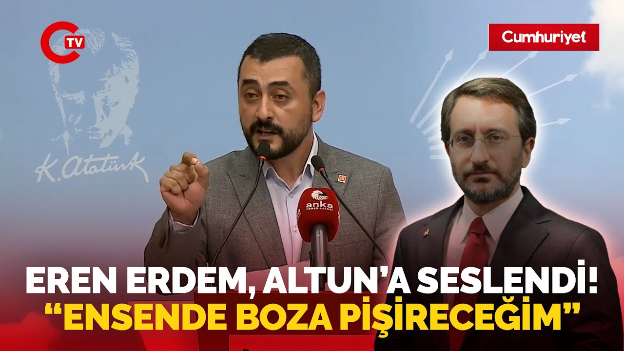 Eren Erdem, Fahrettin Altun'a seslendi! "Ensende boza pişireceğim ...