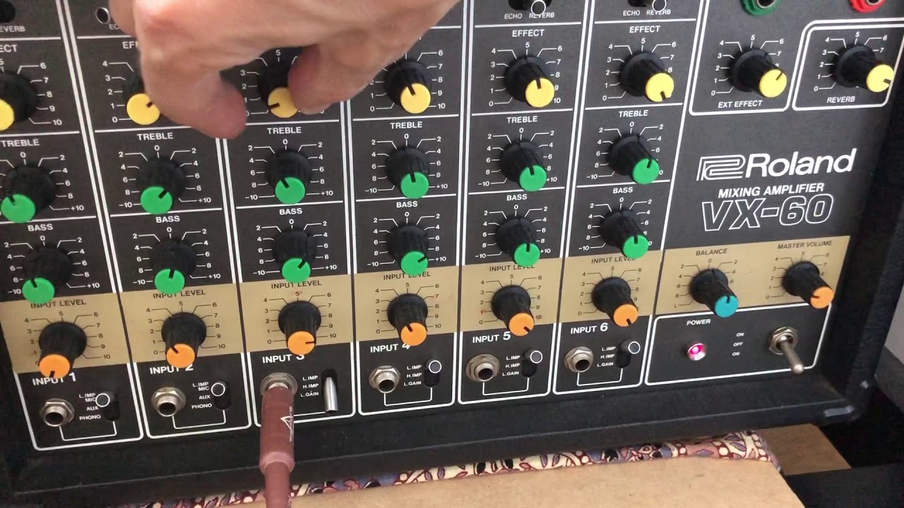 Roland VX-60 spring reverb - YouTube