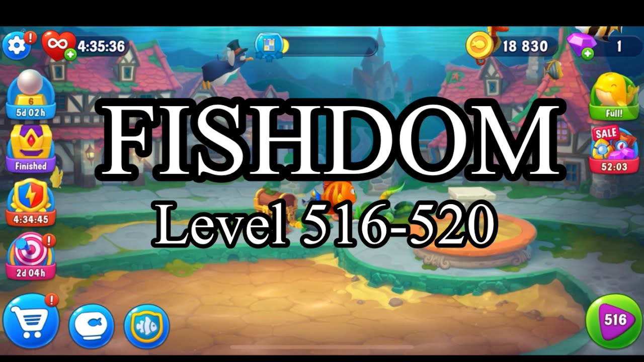 FISHDOM RPD - Level 516-520 - YouTube