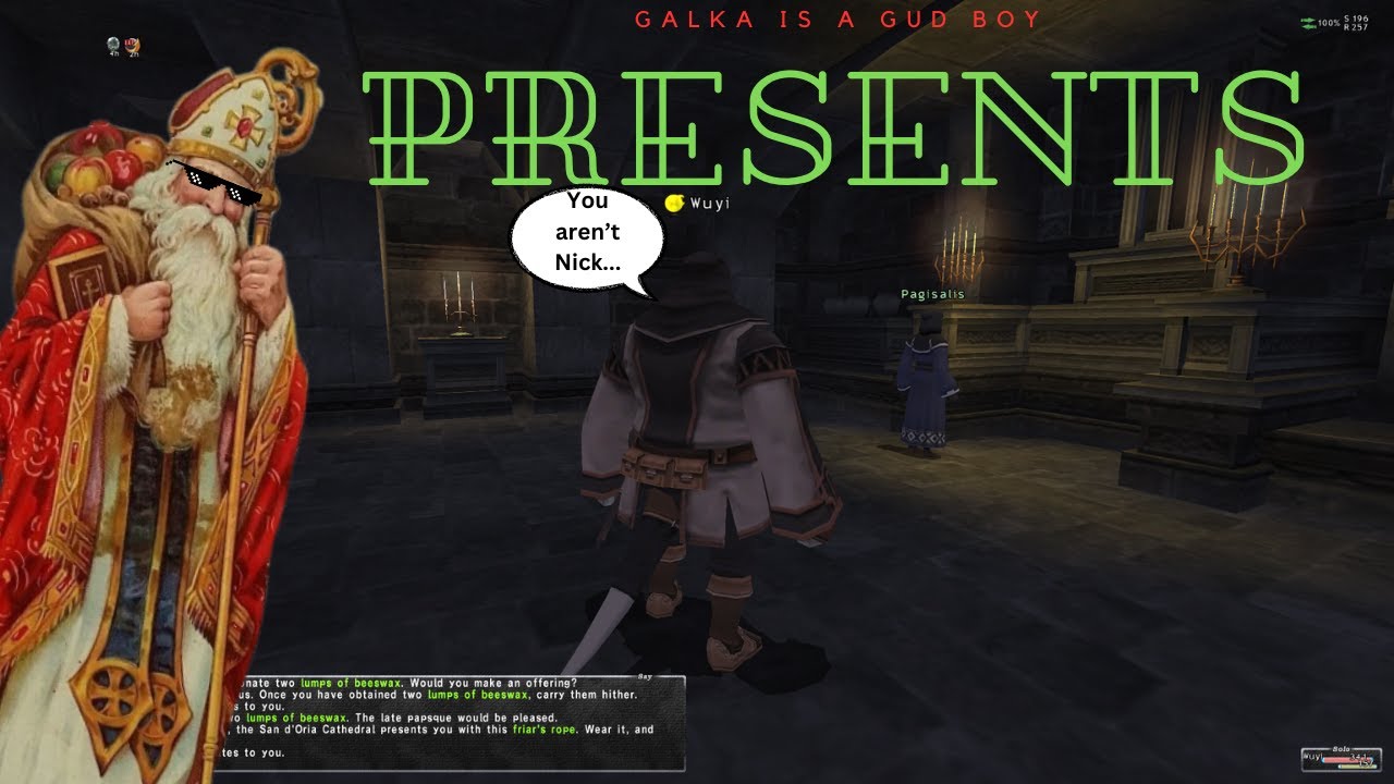 Final Fantasy Horizon XI - Galka wants to be Santa - YouTube