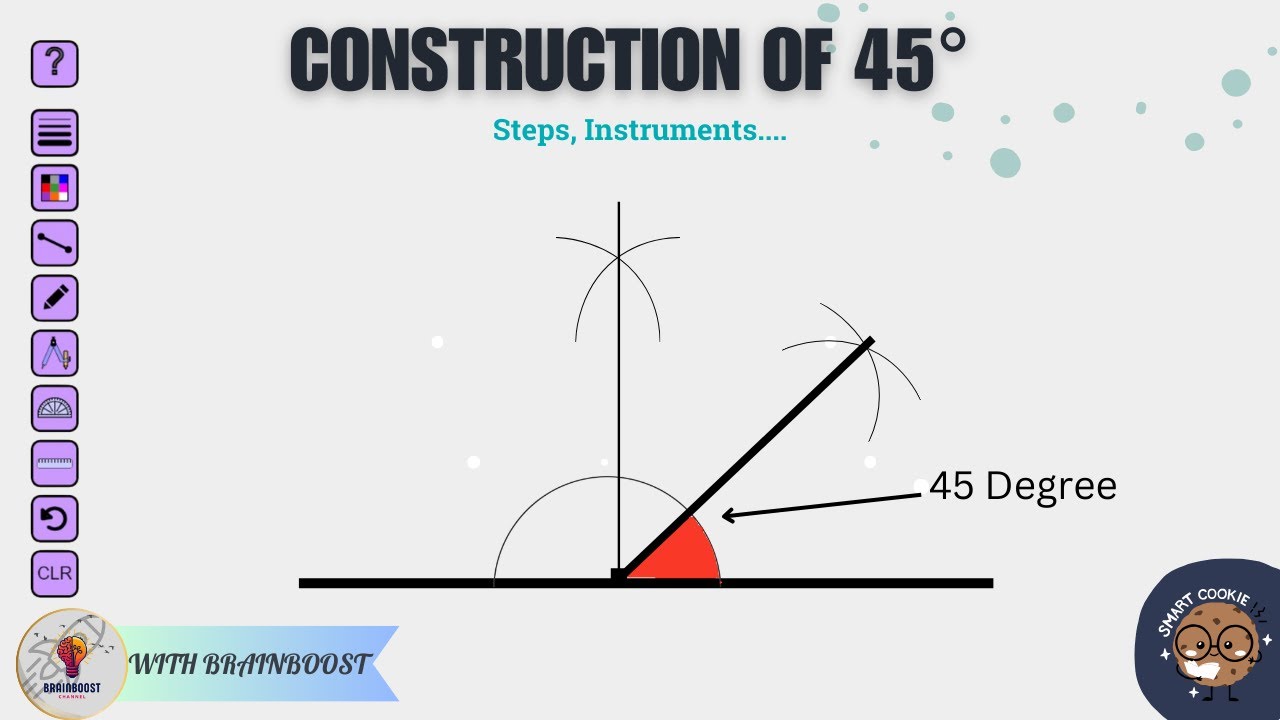 How to construct a 45 degree - YouTube