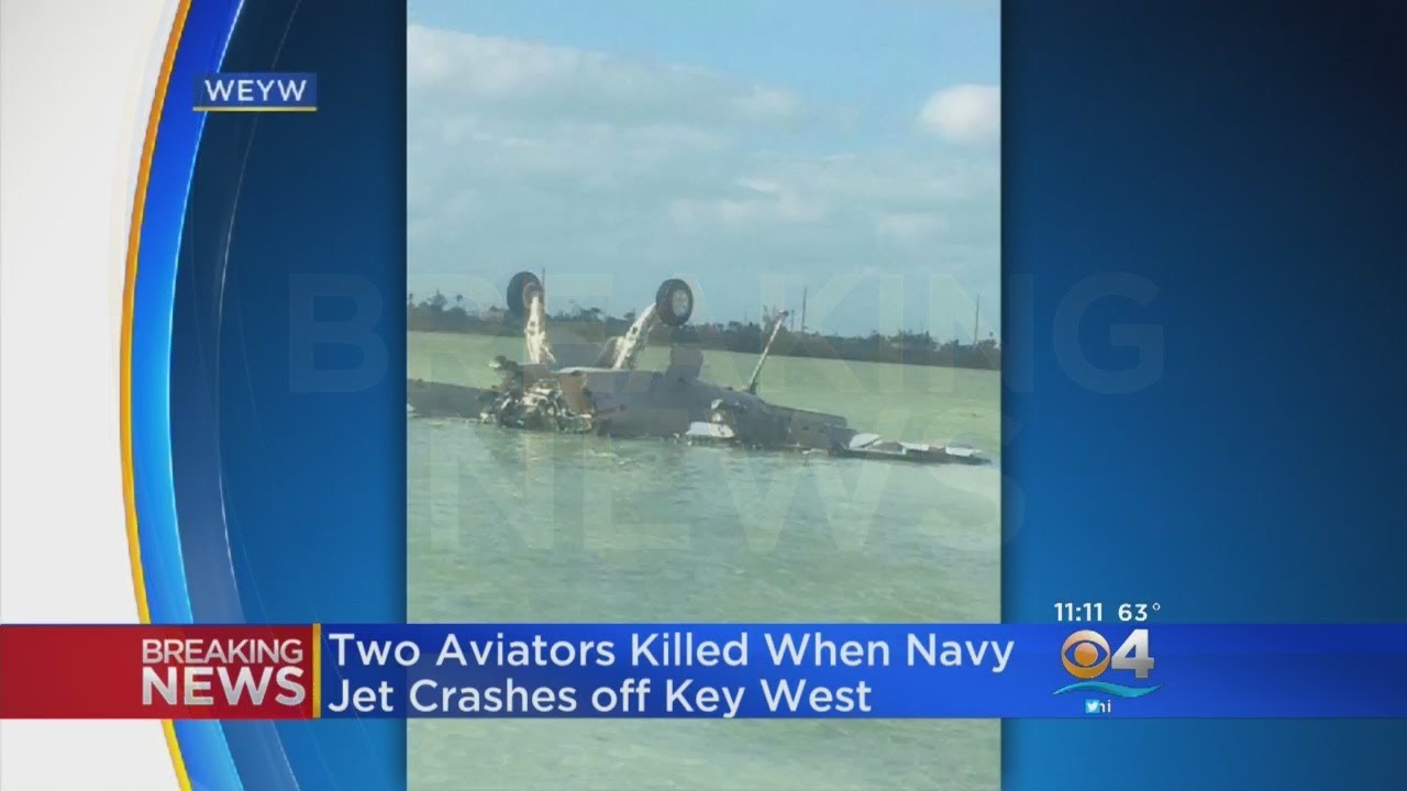 Navy Jet Crashes Off Key West, Killing Two Crew Members - YouTube