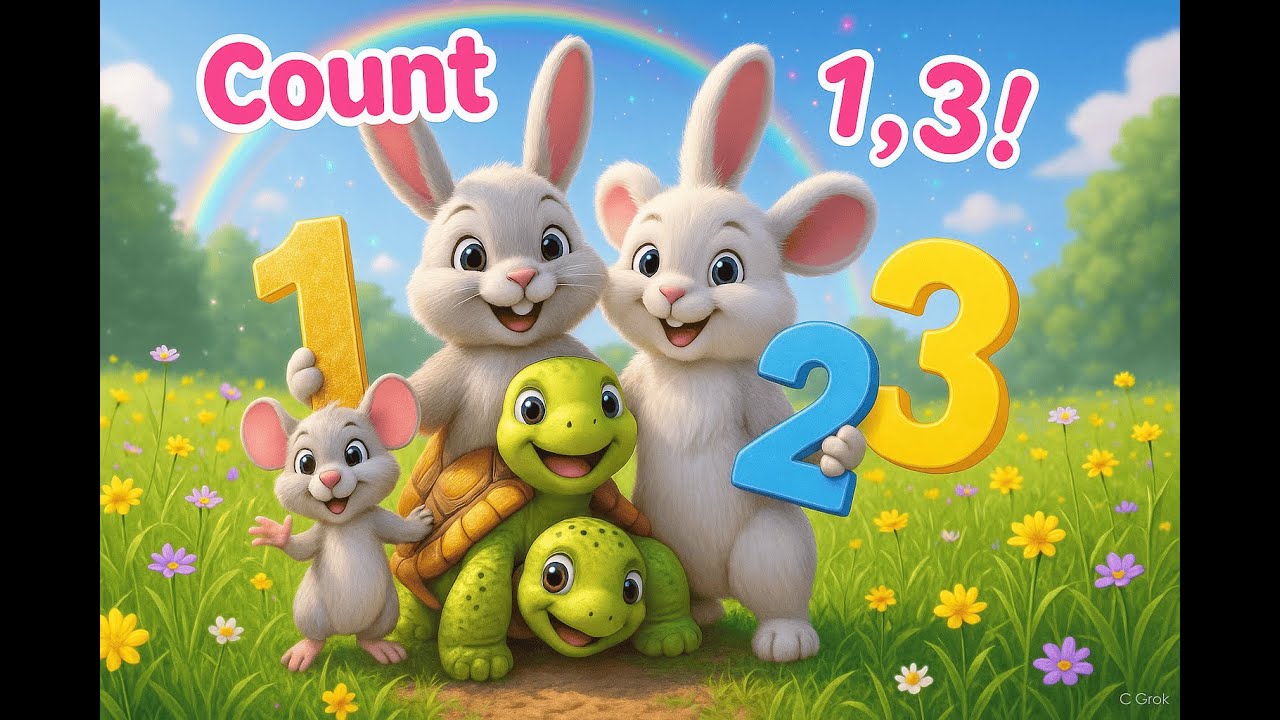 "Count One, Two, Three! Fun Number Song for Kids | Nursery Rhyme ...