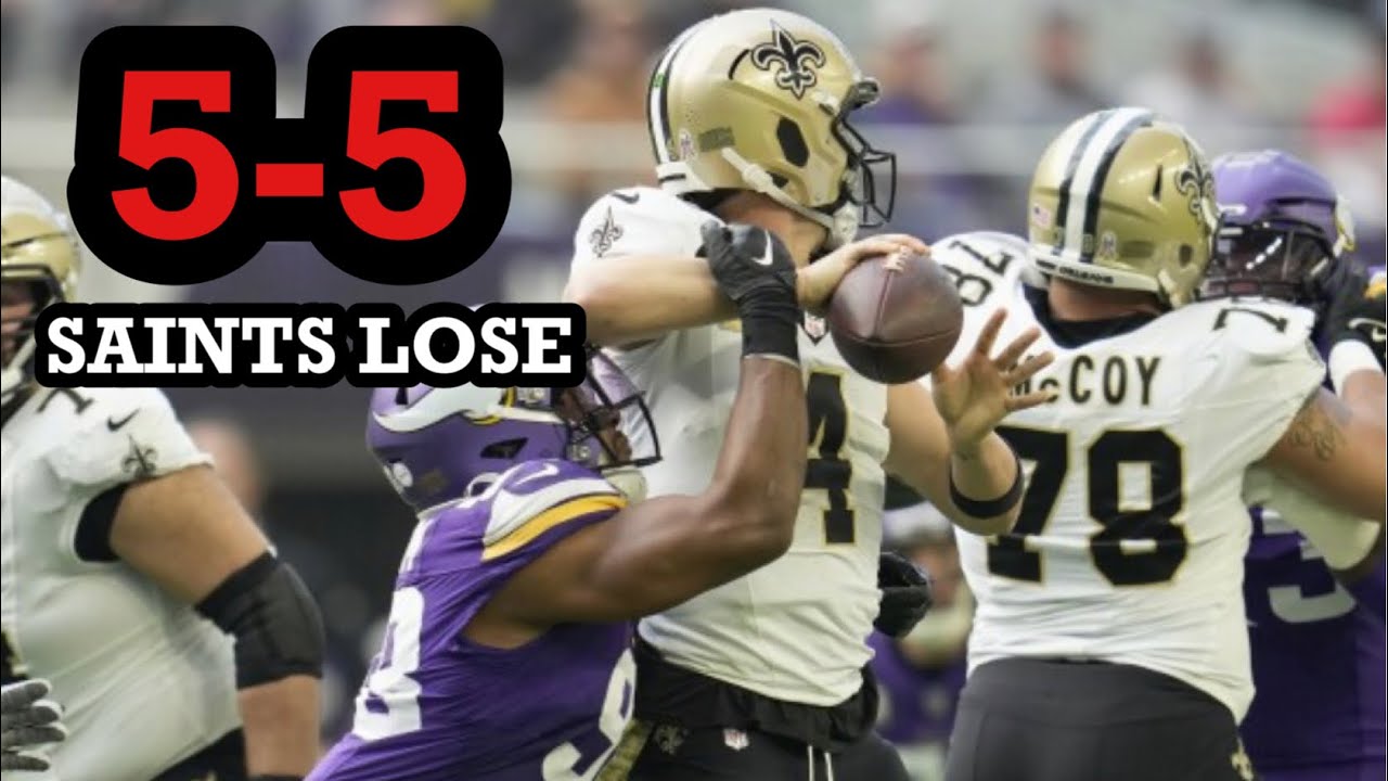 Saints Lose to Vikings & Suffer A LOT of Injuries - YouTube