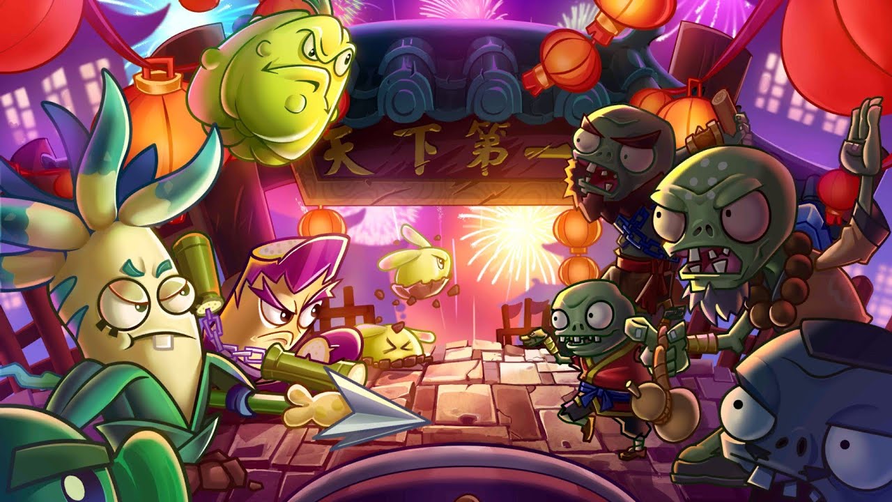 PvZ 2 China Custom I, Zombie Level showcase (I, Zombie Torch and Spin ...