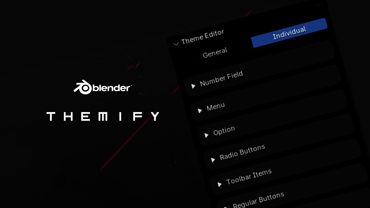 Create Blender Theme Quickly in One Minute - Themify Blender Addon Editor - YouTube