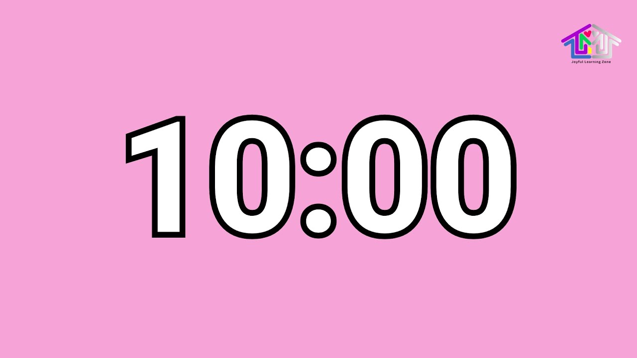 10-Minute Countdown Timer with Alarm| Minimal | Pink 🤍🎼⏰ - YouTube