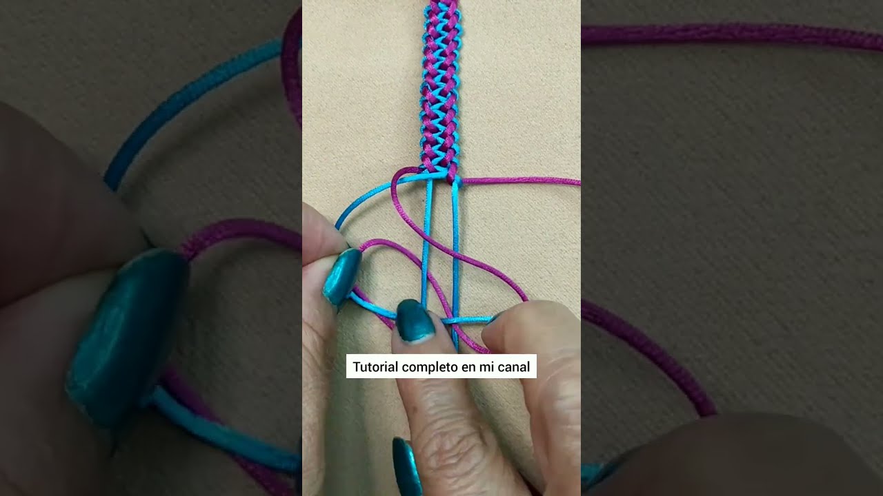 TUTORIAL PULSERA CON HILO ZIG-ZAG #Shorts #MACRAMÉ - YouTube