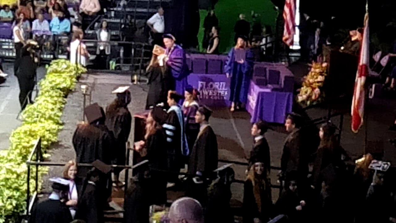 Quest's college graduation at FSW receiving High Honors, June 20, 2019 ...