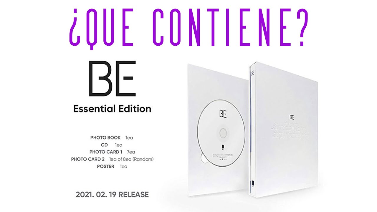BTS "BE" ESSENTIAL EDITION ¿Qué contiene? ¿Sera mas barato? ¿Deluxe o ...