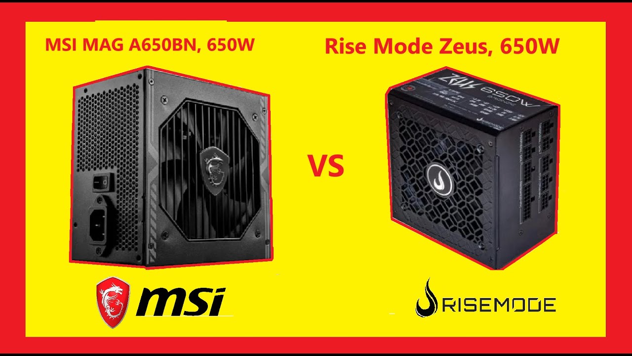 Super Dica - Qual escolher? MSI MAG A650BN 650W ou Rise Mode Zeus 650W Modular. - YouTube