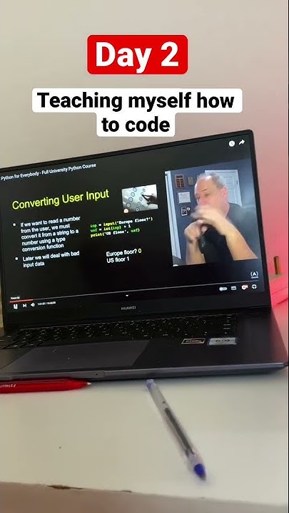 Day 2 of teaching myself how to code #code #python #tech #softwareengineer - YouTube