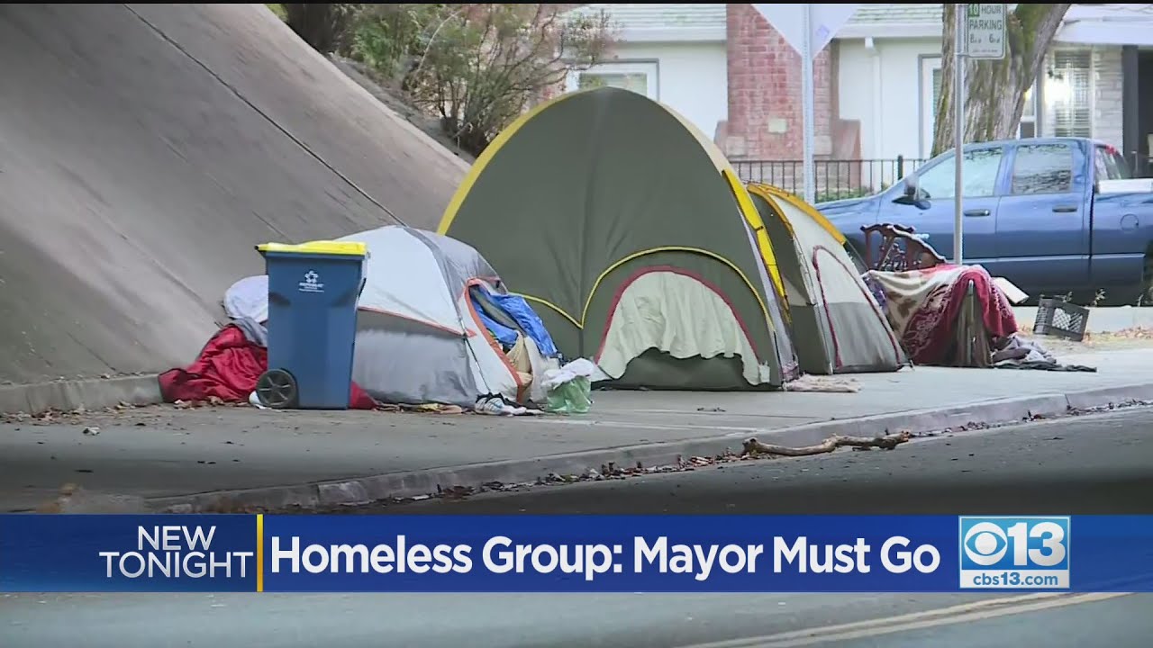 Homeless Union Calls For Sacramento Mayor's Recall - YouTube