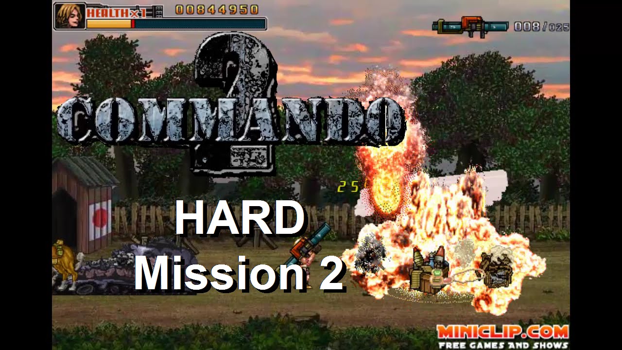 Commando 2 - Hard mode playthrough - Mission 2 - YouTube
