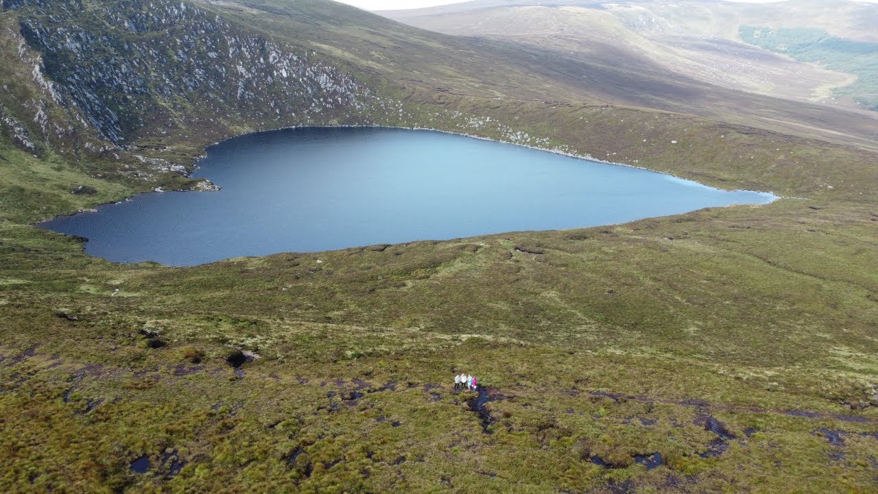 Heart shaped lake - DJI Mini 2 4K - Lough Ouler, Co. Wicklow, Ireland ...