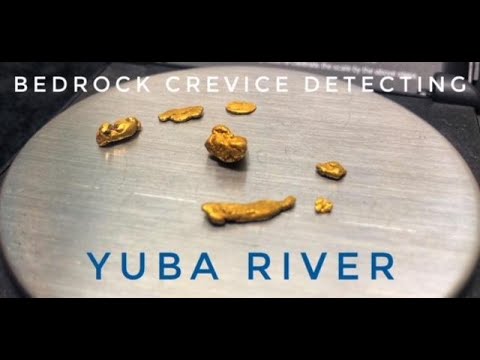 Bedrock Crevice Detecting on the Yuba River - YouTube