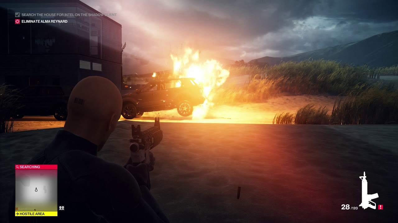 hitman 2 - Hawkes bay kill everyone, shurikens only rampage - YouTube