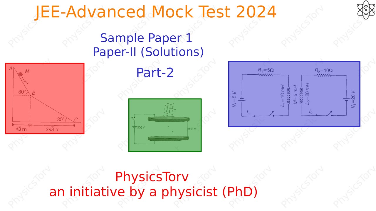JEE Advanced Sample-1 - Paper-II (solutions Part 2) - YouTube