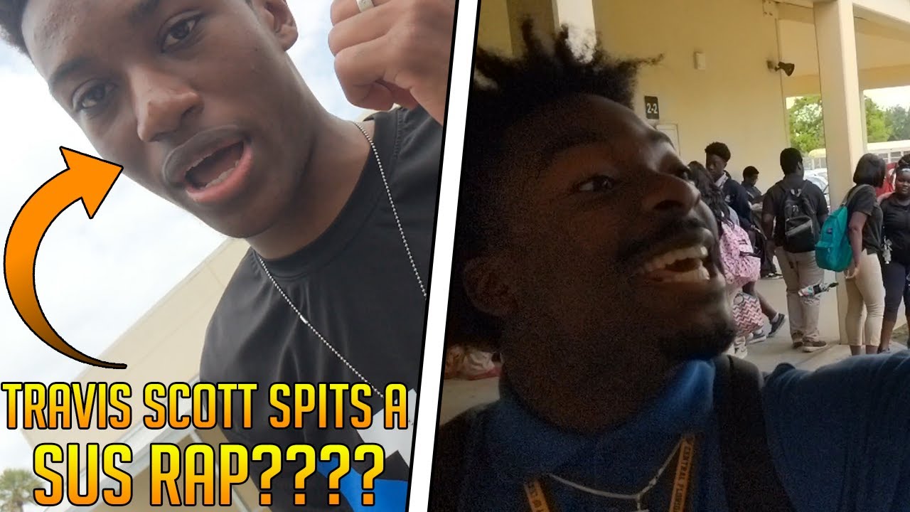 TRAVIS SCOTT SPITS A SUS FREESTYLE/RAP ON THE VLOG?? - YouTube