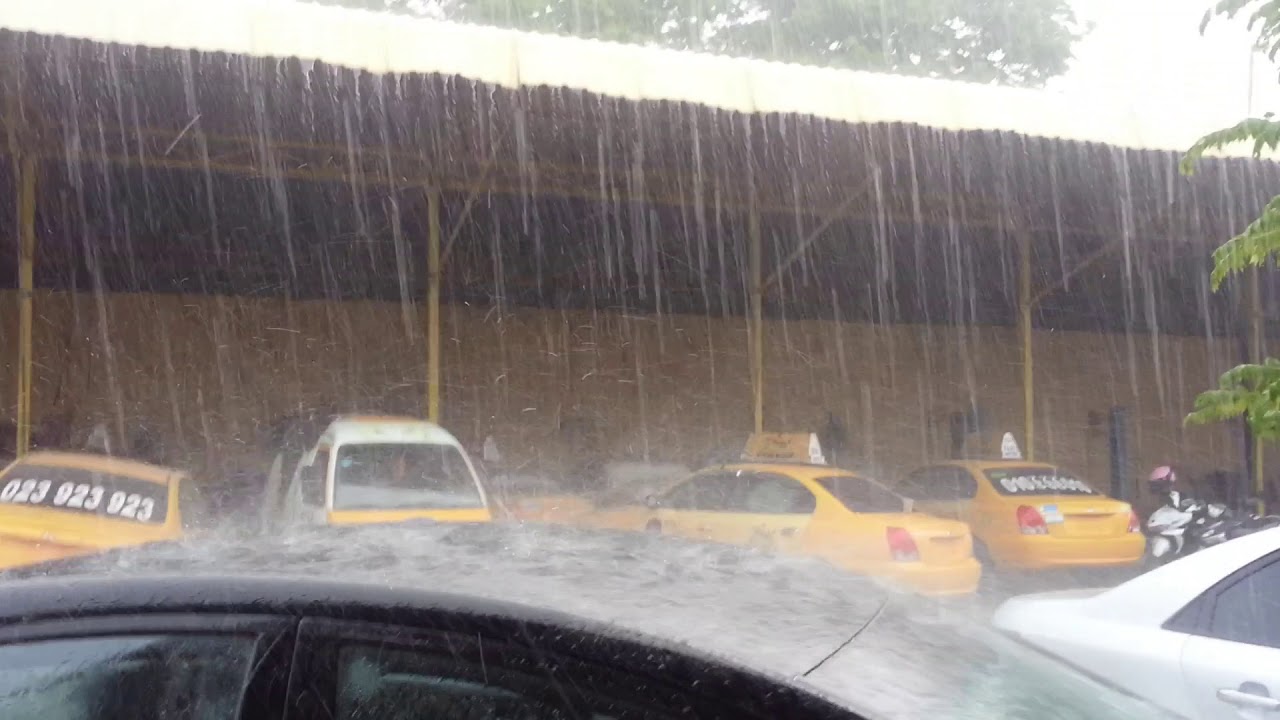 Raining day in the office - YouTube