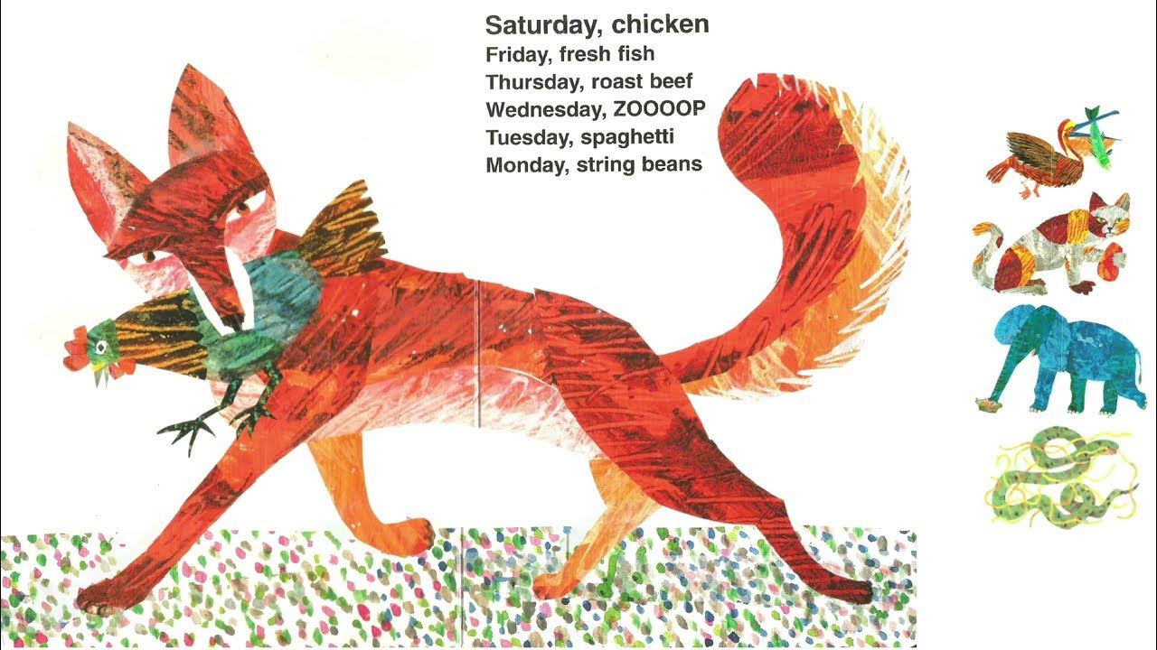 Today is Monday by Eric Carle Read Aloud | Learning Videos for Toddlers ...