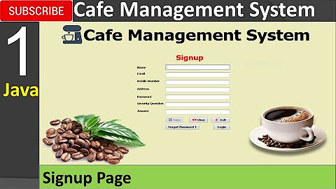 Cafe Management System in java (JFrame, Mysql Database, Netbeans IDE) - YouTube